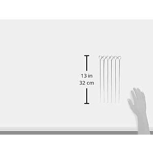 Norpro Stainless Steel 12-Inch Skewers, Set of 6