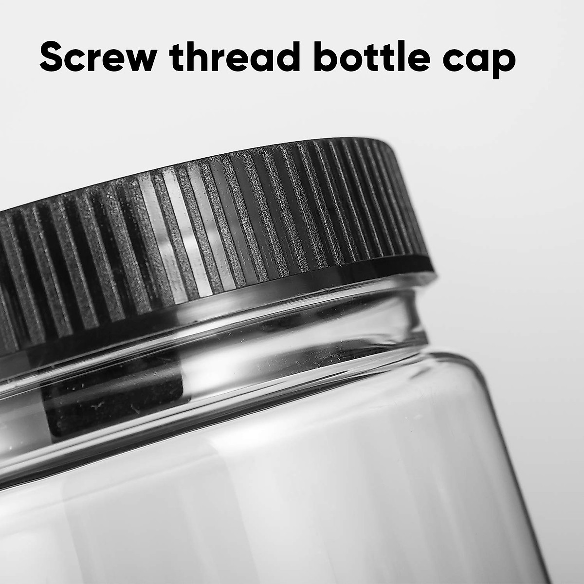 16oz Plastic Jars With Lids, Accguan Airtight Container for Food Storage, Clear Plastic Jars Ideal For Dry Food, Peanut Butter, Honey and Jam Storage, Set of 12