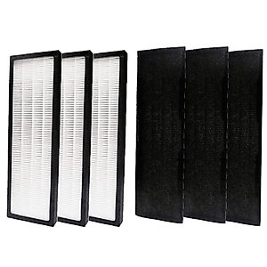 Nispira True HEPA Filter Replacement For GermGuardian FLT5000 Air Purifier AC5000, AC5000e, AC5250pt, AC5350b, AC5350bca, AC5350w, AC5300b, CDAP5500, BXAP040, BXAP250 Idylis IAP GG 125, 3 Packs