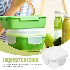 Kichvoe 6pcs Boxes Mini Crisper Fruit Keeper Portion Cups Fridge Organizer Small Food Storage Container Food Storage Freezer Container Condiment Cup Child Food Grade Pp Food Box White