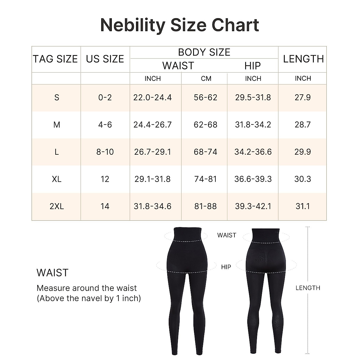 Nebility Shapewear Tummy Control High Waisted Body Shaper for Women Thigh Slimmer Butt Lifting Shapewear (Black,XL)