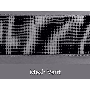 Covermates Round Firepit Cover – Water-Resistant Polyester, Mesh Ventilation, Fire Pit Covers-Charcoal