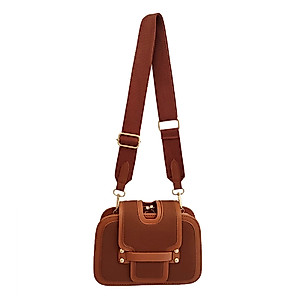 Beacone Wide Purse Strap Adjustable Canvas Replacement Crossbody Handbag Shoulder Bag Strap (A-Black)