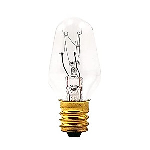 SYLVANIA Incandescent Light Bulb, C7, 4W, Candelabra Base, 15 Lumens, 2850K, Non-Dimmable, Clear, Soft White - 4 Pack (13549)