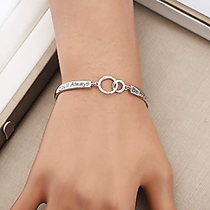 Zuo Bao Coworker Leaving Gift Boss Going Away Bracelet You'll Always Be A Part of Us We Will Miss You Gift for Friend Boss Mentor Coworker Retirement Jewelry (Part of us Copper br S)