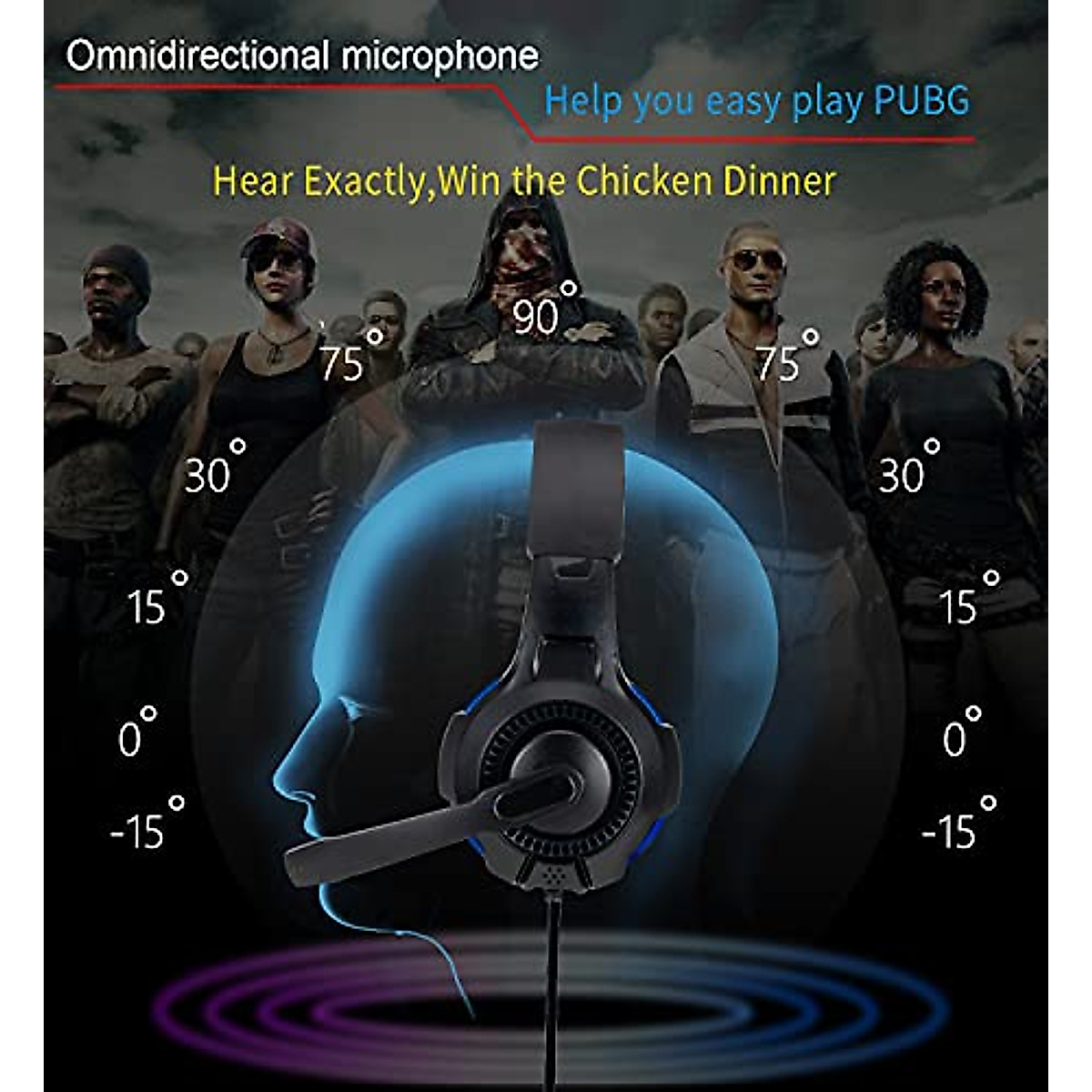 One Ear Gaming Headset for PS5/PS4/Xbox Series S/Xbox Series X, Megadream Wired Online Game Unilateral Headset, 50mm Drivers|Detachable Mic|3.5mm Headphone Jack for Switch Lite, Xbox One, Laptop/Phone