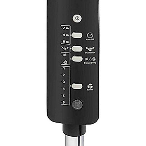 Bionaire Commander Oscillating Pedestal Fan, 18.5 x 15 x 47 inches, Black