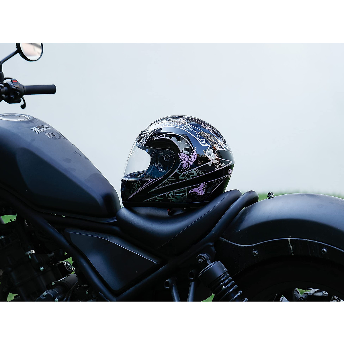 TCMT DOT Motorcycle Butterfly Flip Up Full Face Street Dirt Bike Adult Helmet ATV Motocross Motorcycle Helmet with Open Face Sun Shield