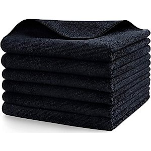 HOMEXCEL Microfiber Towels for Cars,Premium All-Purpose Cleaning Cloths,Lint Free,Scratch Free,Highly Absorbent Washing Towels Cleaning Rags for Kitchen,Car,Window,Glass,300GSM,16" x 16",6 Pack