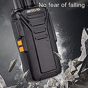 Retevis RT27 Walkie Talkies for Adults,Rugged 2 Way Radio Rechargeable,VOX Hands Free Emergency Alert Heavy Duty,Portable FRS Two-way Radios,for Healthcare,Education,Government(5 Pack)