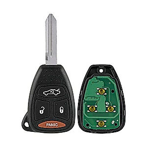 Key Fob Remote Replacement Fits for Chrysler 300 2005-2007, Aspen 2007-2009, Dodge Charger 2006-2007, Durango 2007-2009, Jeep Commander 2006-2007, Grand Cherokee 2005-2007 KOBDT04A, OHT692427AA