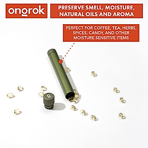 ONGROK Premium Storage Tube | Airtight Aircraft Grade Aluminum Metal, Pocket-Sized Opaque Holder (Green)