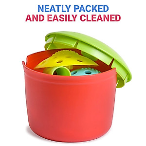 TOYPIX FlowerPop Flower Building Toy Set 40 Pc - Girl Toys Ages 3 4 5 6 | Flower Garden STEM Toys | Unique Gifts for Girls - Creative Toys for Girls | Flower Toy with Multiple Combinations