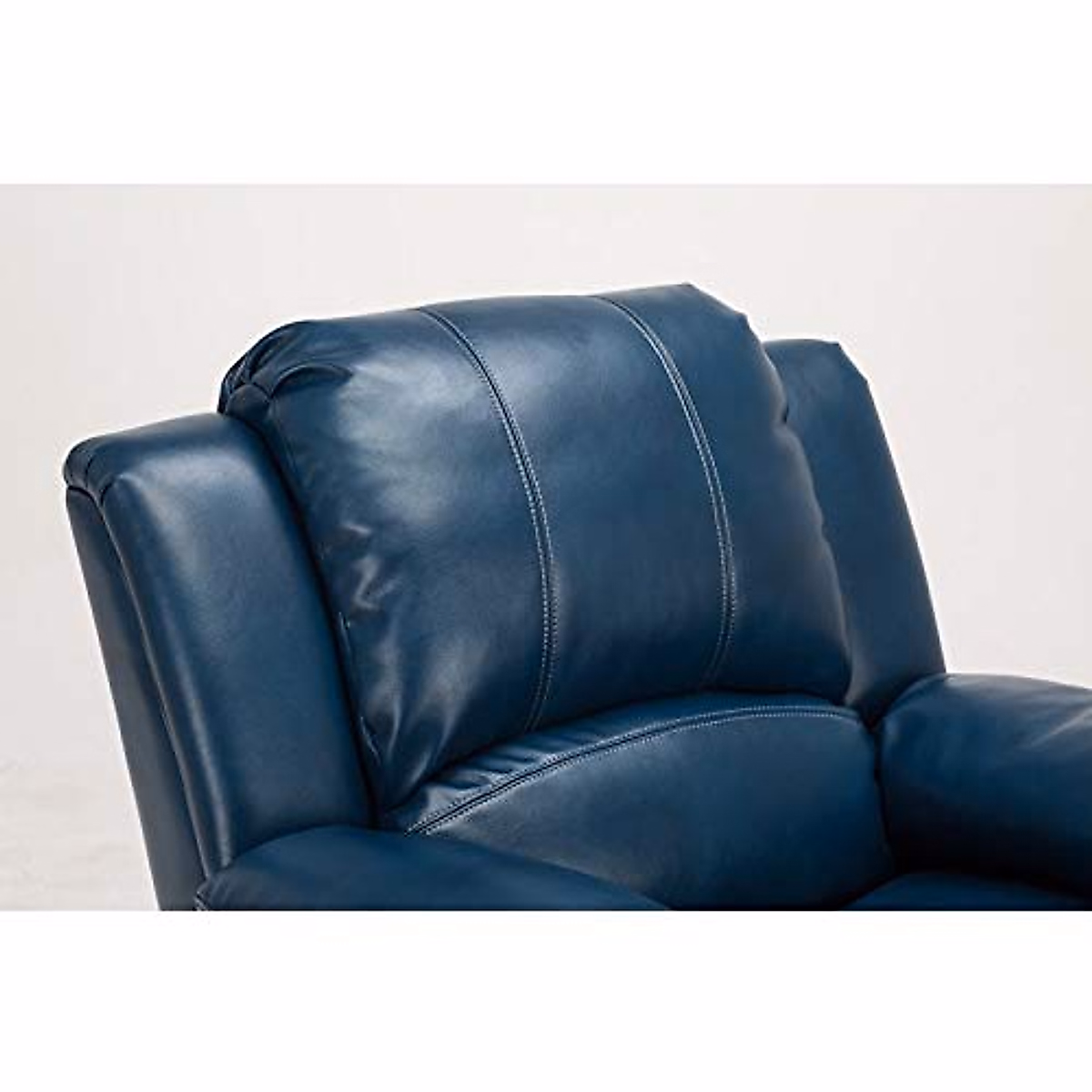 Comfort Pointe Clifton Navy Blue Faux Leather Glider Rocker Recliner