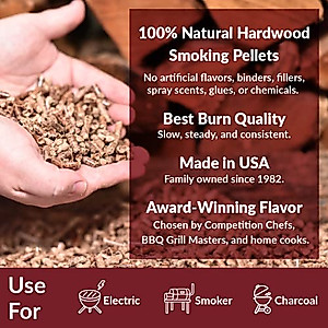 BBQr's Delight Wood Smoking Pellets - Super Smoker Variety Value Pack - 1 Lb. Bag - Apple, Hickory, Mesquite, Cherry, Pecan and Jack Daniel's