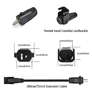 6 Feet Extension Cord for Lift Chair or Power Recliner, Replacement Power Supply Cable for Okin Limoss Lazboy Pride Catnapper