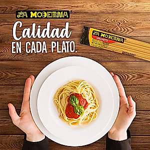 La Moderna Spaghetti Pasta, Noodles, Durum Wheat, Protein, Fiber, Vitamins, 7 Oz, Pack of 20
