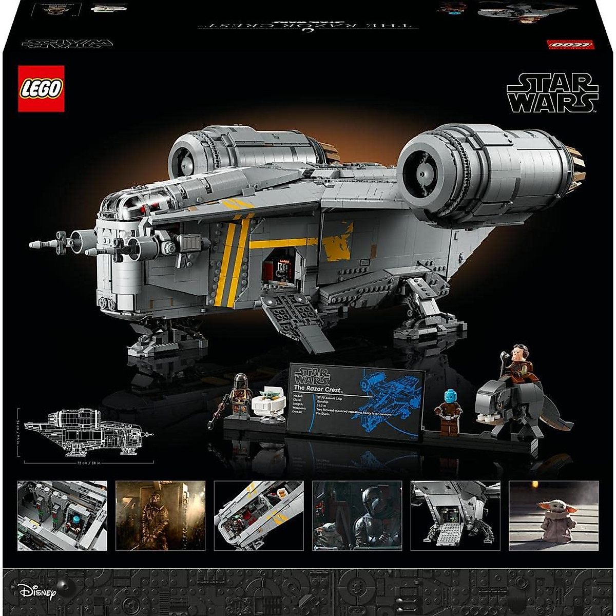 LEGO Star Wars The Razor Crest 75331 UCS Set, Ultimate Collectors Series Starship Model Kit for Adults, Large Iconic The Mandalorian Memorabilia Collectable