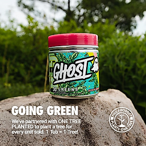 GHOST Greens Powder, Guava Berry - 30 Servings - 19 Superfood Greens & Reds Powder, Fruits, Vegetables, Spirulina, & Chlorella, Prebiotics, 10 Billion CFU Probiotic & Digestive Enzymes - Gluten-Free