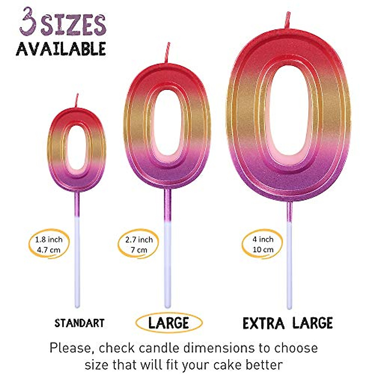 GET FRESH Number 10 Birthday Candle – Rainbow Number 10 Candle on Sticks – Rainbow Number Ten Candles for Birthday Anniversary – 10th Birthday Candle for Cake Decoration – Multicolor Ten Cake Candle