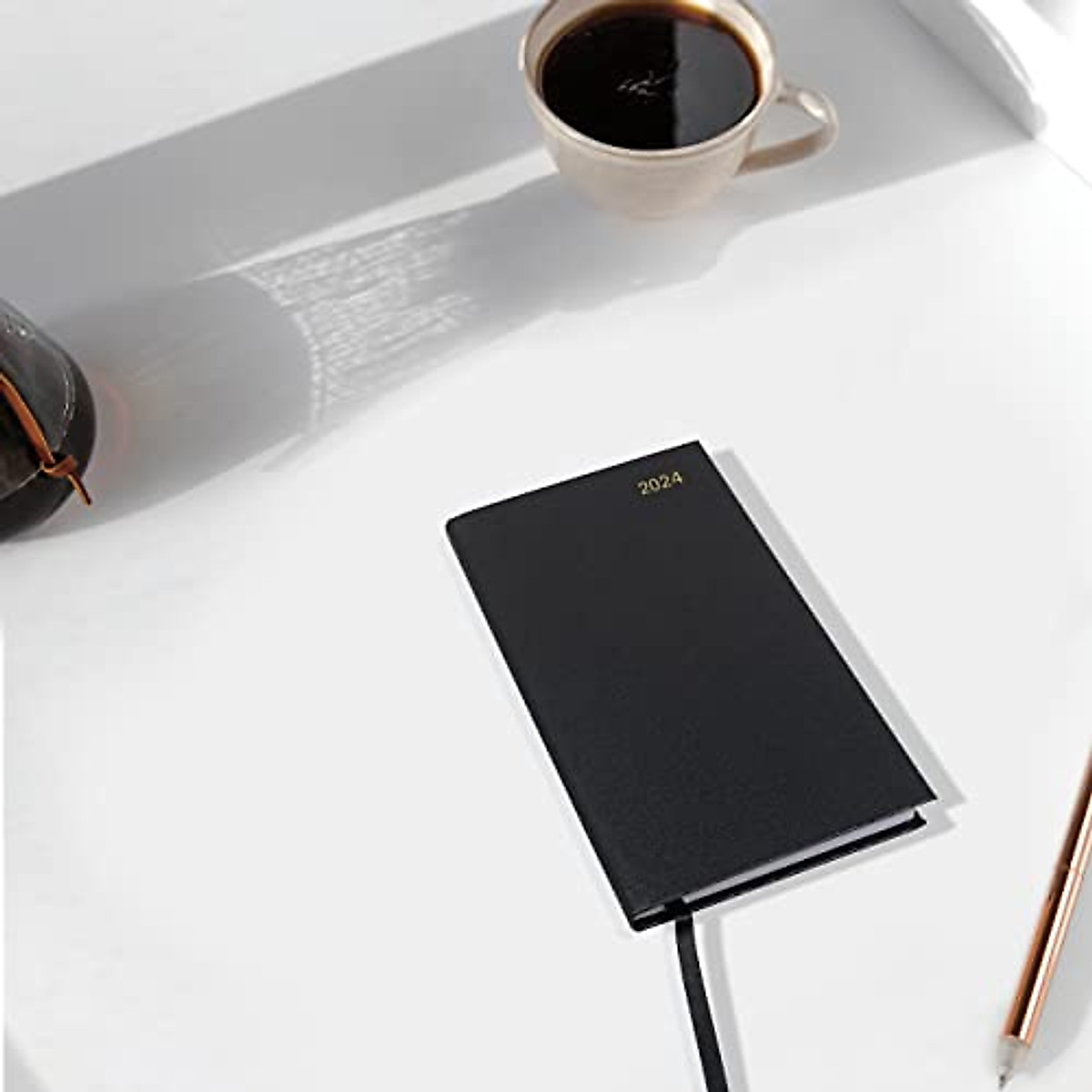 Letts of London Principal Weekly Planner, 12 Months, January to December, 2024, Week-to-View, Compact Size, 5.875" x 3.125", Black (C30NUBK-24)