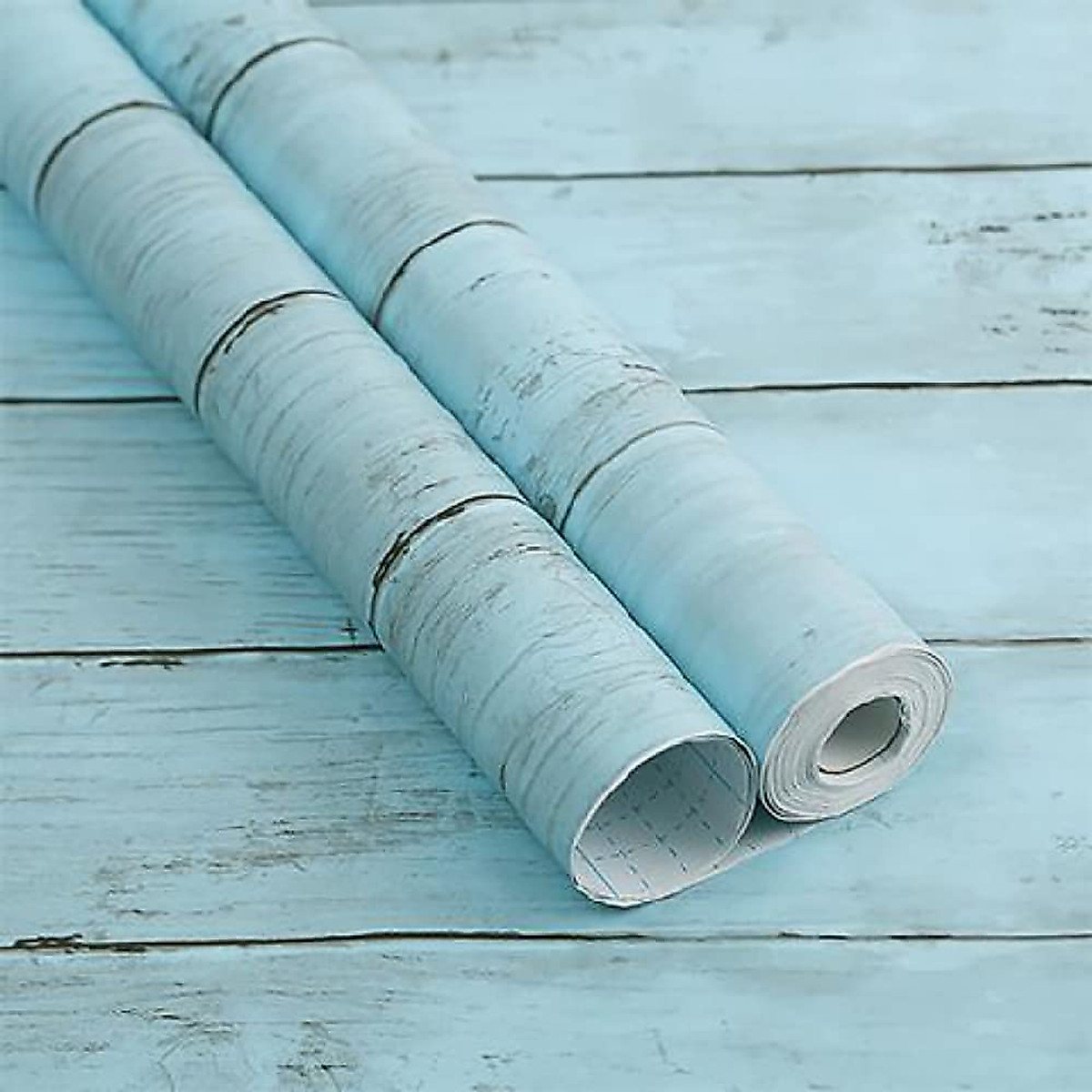 Wood Plank Peel and Stick Contact Paper Vinyl Film Shelf Drawer Liner Roll Stickers for Countertop Cabinet and Walls 17.7x117 inches