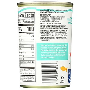 365 by Whole Foods Market, Wild Alaskan Pink Salmon, 14.75 Ounce