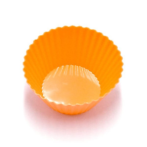 12PCS Silicone Mini Reusable Muffin Baking Cup Small Cupcake Holders Random Color Silicone Cupcake Liners Pastry Dessert Cups Nonstick Liner Molds for Making Muffin Chocolate Bread(Round)