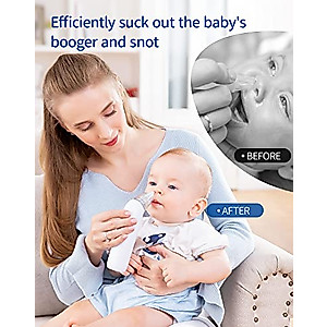 Baby Nose Sucker,Nasal Aspirator for Baby,Nasal Aspirator for Toddler,Electric Baby Nose Suction-Rechargable,3 Levels Power Suction,Music and Light Soothing Function