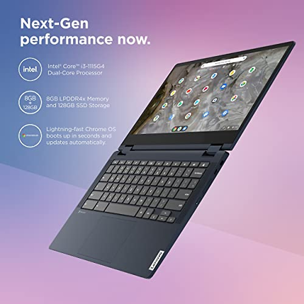 Lenovo - 2022 - IdeaPad Flex 5i - 2-in-1 Chromebook Laptop Computer - Intel Core i3-1115G4 - 13.3" FHD Touch Display - 8GB Memory - 128GB Storage - Chrome OS