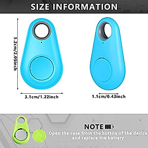 8 Pack Smart Tracker Key Finder Locator Anti Lost GPS Tracker Wireless Anti Lost Alarm Sensor Device Finder Mini Pet GPS Tracker for Kids Locating Phone Keys Wallets Luggage Item Finder, 5 Colors