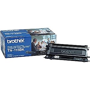 Original Brother TN-115BK (TN115BK) 5000 Yield Black Toner Cartridge - Retail