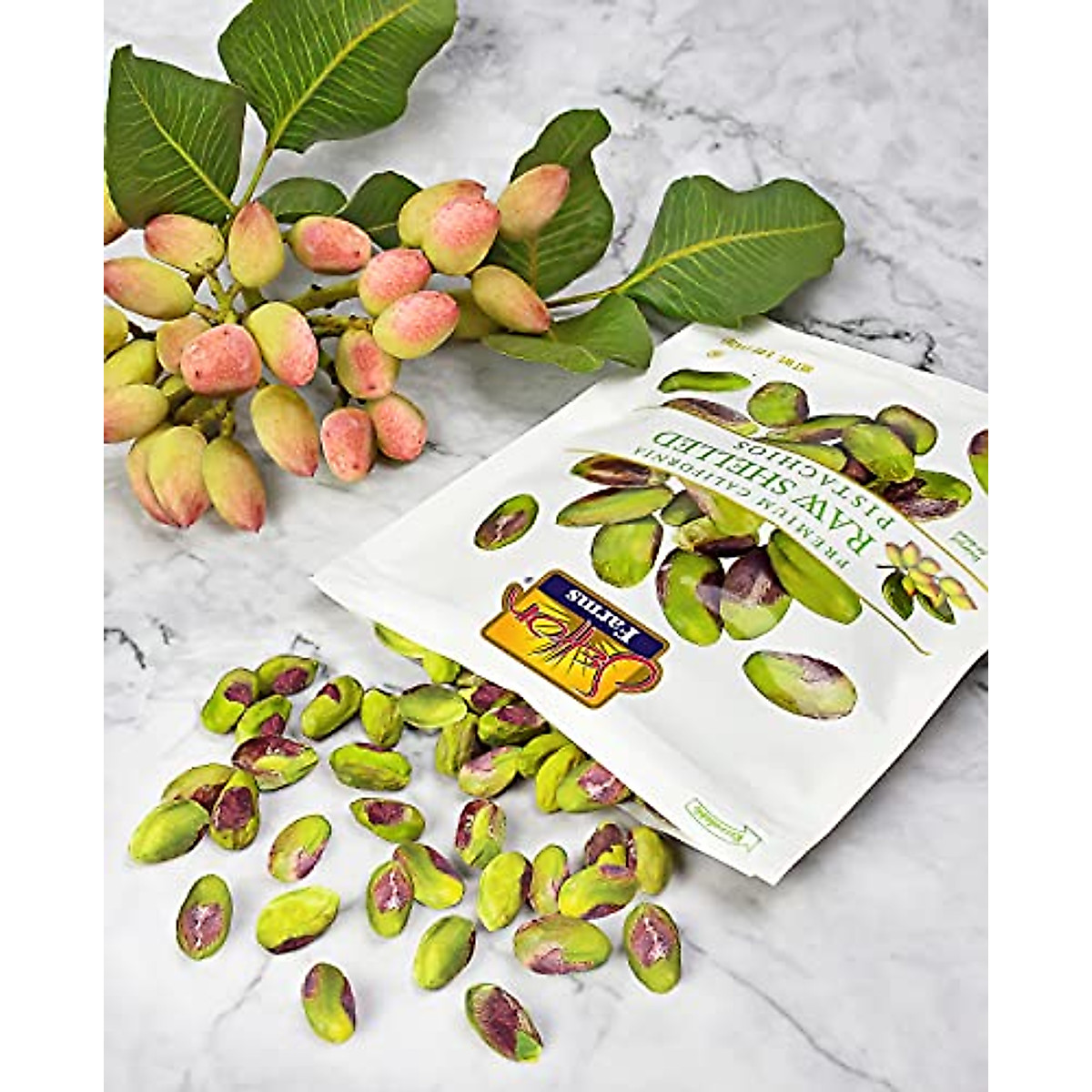 Setton Farms Naturally Raw Shelled Pistachios, No Shell, Non-GMO Project Verified, Certified Gluten Free, Vegan and Kosher, Heart Healthy Snack, 5 Oz