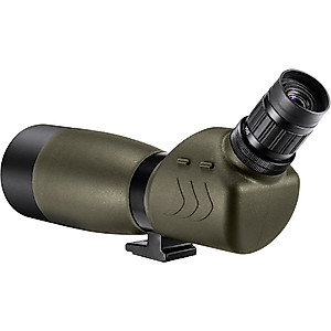 20-60x60 Blackhawk Spotting Scope, Green, Angled