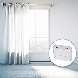 Jetec 20 Pieces Curtain Weights Curtain Iron Weights White Bedroom Window Curtain Pendant Iron Weights for Home Curtains Tablecloth Flags