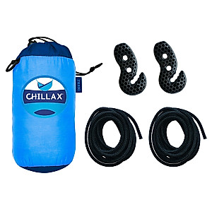 CHILLAX Blue - Double Travel Hammock with Integrated Suspension