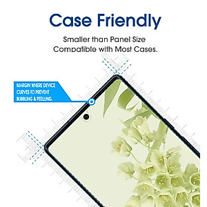 amFilm Screen Protector for Google Pixel 6, 0.26mm Thickness HD Clear, Anti-Scratch Bubbles-Free, Tempered Glass, 3 Pack