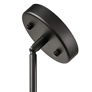 DAYCENT Vintage Frosted Glass Alabaster Shades Pendant Lighting for Kitchen Island 3-Light Rod-Hung Ceiling Hanging Light, Golden Bronze