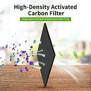 Compost Bin Filter, 10Pcs Charcoal Filters for Compost Bucket 5Inch Compost Charcoal Filters Replacement Natural Home Compost Bin Filters