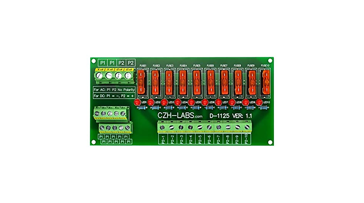 10 Position Power Distribution Fuse Module - Electronics-Salon