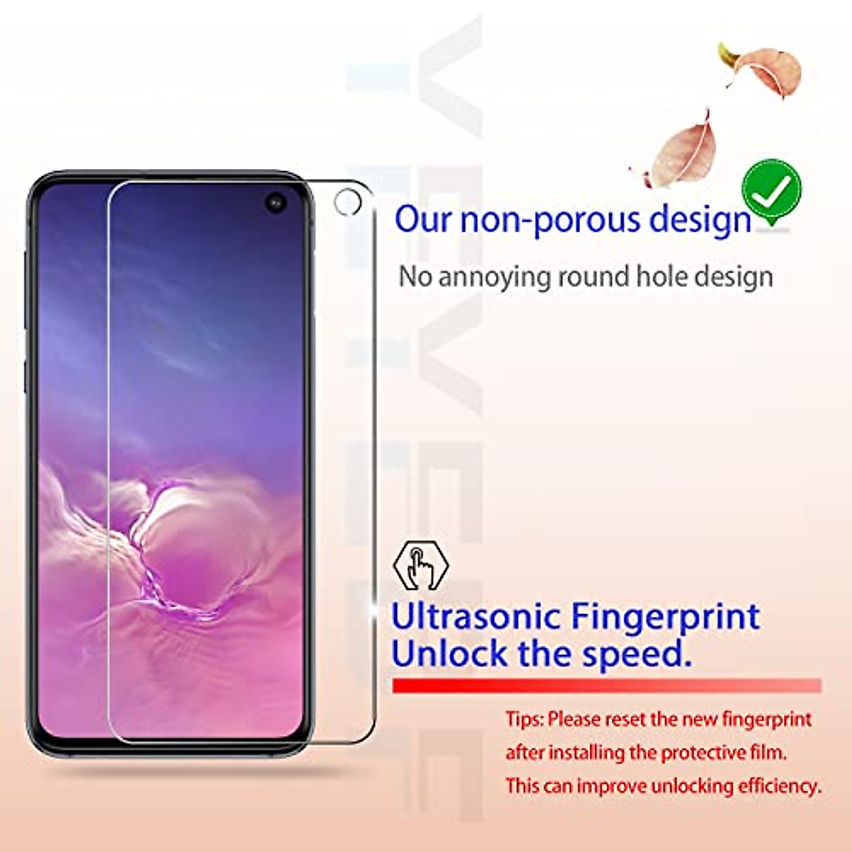 Galaxy S10e Screen Protector By YEYEBF, [2 Pack] HD-Clear Tempered Glass Screen Protector [Bubble-Free][3D Glass][9H Hardness][Case-Friendly] Screen Protector Glass For Samsung Galaxy S10e