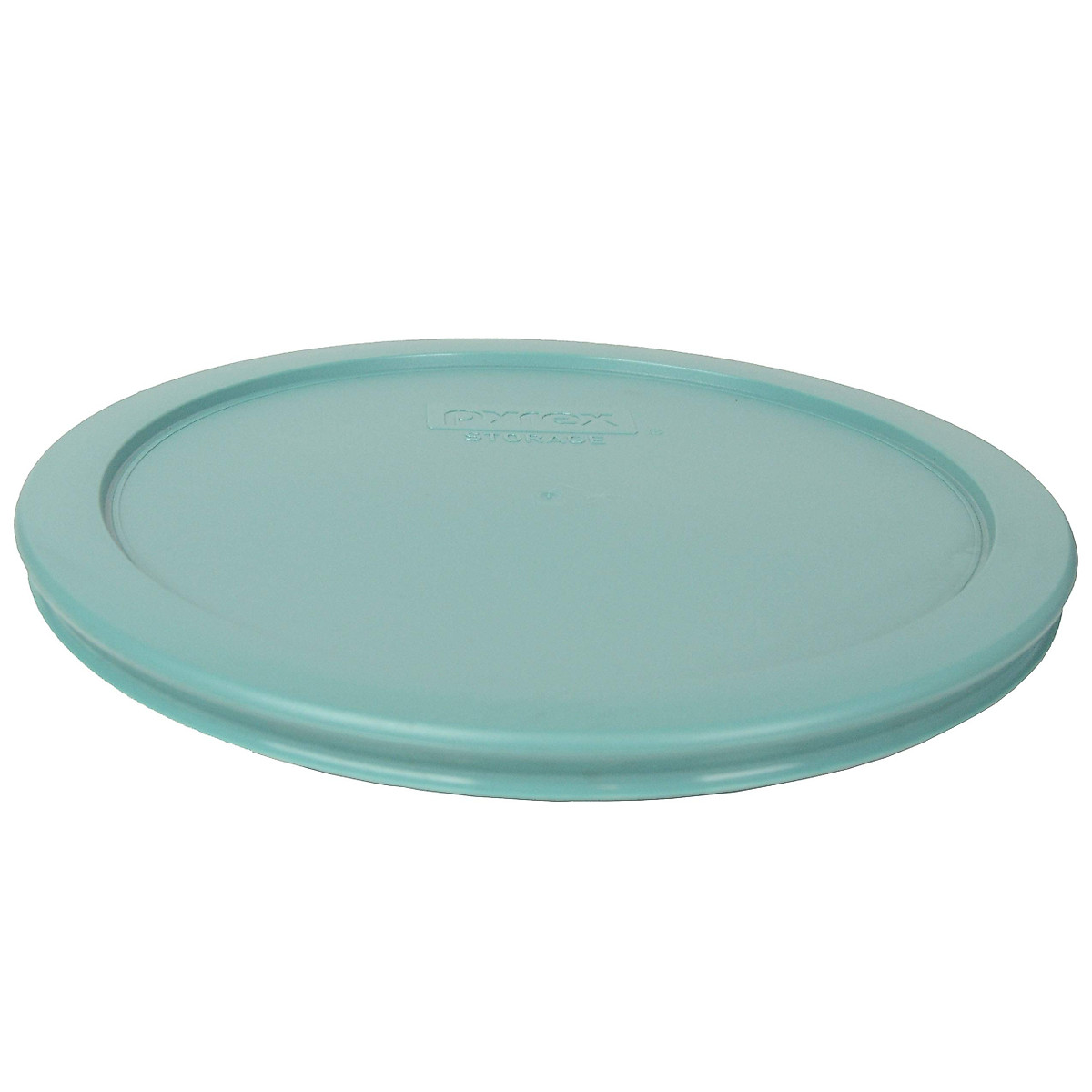 Pyrex Turquoise (3) 7200-PC, (3) 7201-PC, & (3) 7402-PC Round Plastic Food Storage Replacement Lids, Made in USA