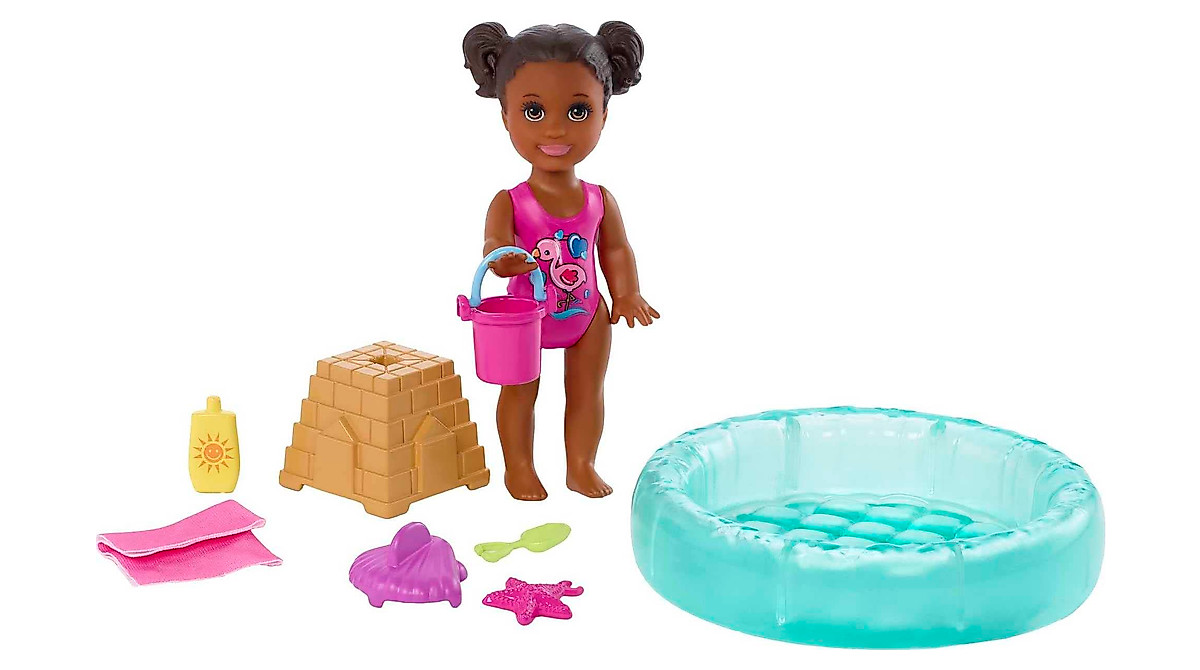 Barbie Skipper Babysitters Inc Playset with Doll & Pool - Fun for Kids 3+