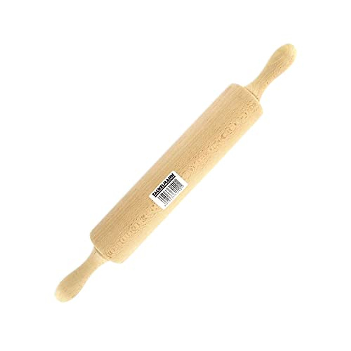 Fackelmann Rolling Pin Wooden with Bearings, Brown, 2.36" x 17.32"