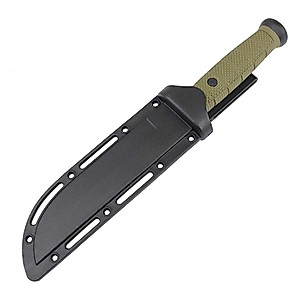 Defender-Xtreme 13" Tactical Hunting Knife ABS Handle 3CR13 Stainless Steel Green