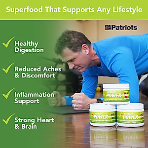 Patriot Power Greens: 40+ Fruits & Vegetables, Organic Superfood Dietary Supplement, 30 Servings