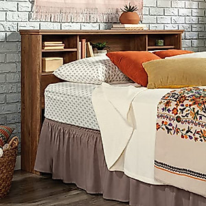 Sauder River Ranch Full-Queen Headboard, Sindoori Mango Finish & Cannery Bridge Nightstand, Sindoori Mango Finish