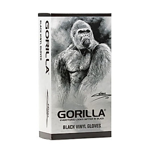 1000 Count Medium - Black Vinyl Glove - for Cleaning,Cooking and more