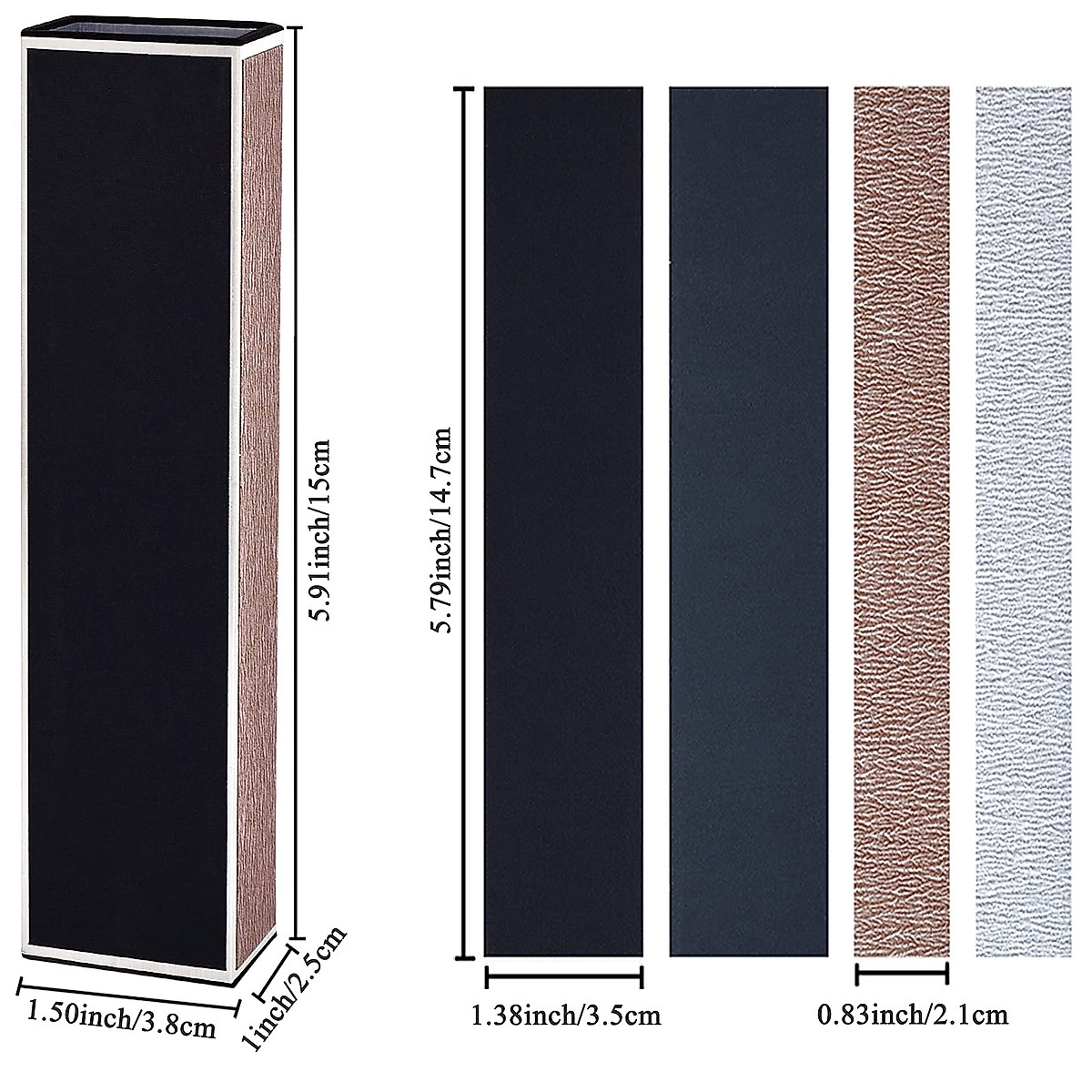 Guitar Fret Sanding Leveler Beam Leveling Bar with Self-adhesive Sandpaper, Fingerboard Guard Protectors, Replacement Sanding Paper, Guitar Fingerboard Luthier Tools for Guitar Bass