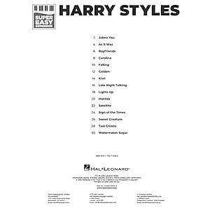 Harry Styles - Super Easy Songbook for Piano